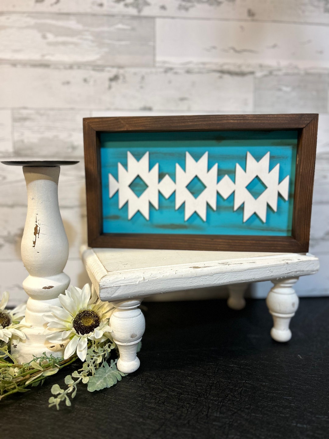 Aztec Decor, Western Decor, Shelf Sitter, Wall Hanging - Etsy