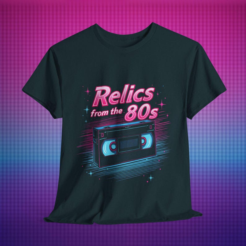 Relics From the 80s VHS Tape T-shirt - Retro Video Tape Tee | Vintage ...