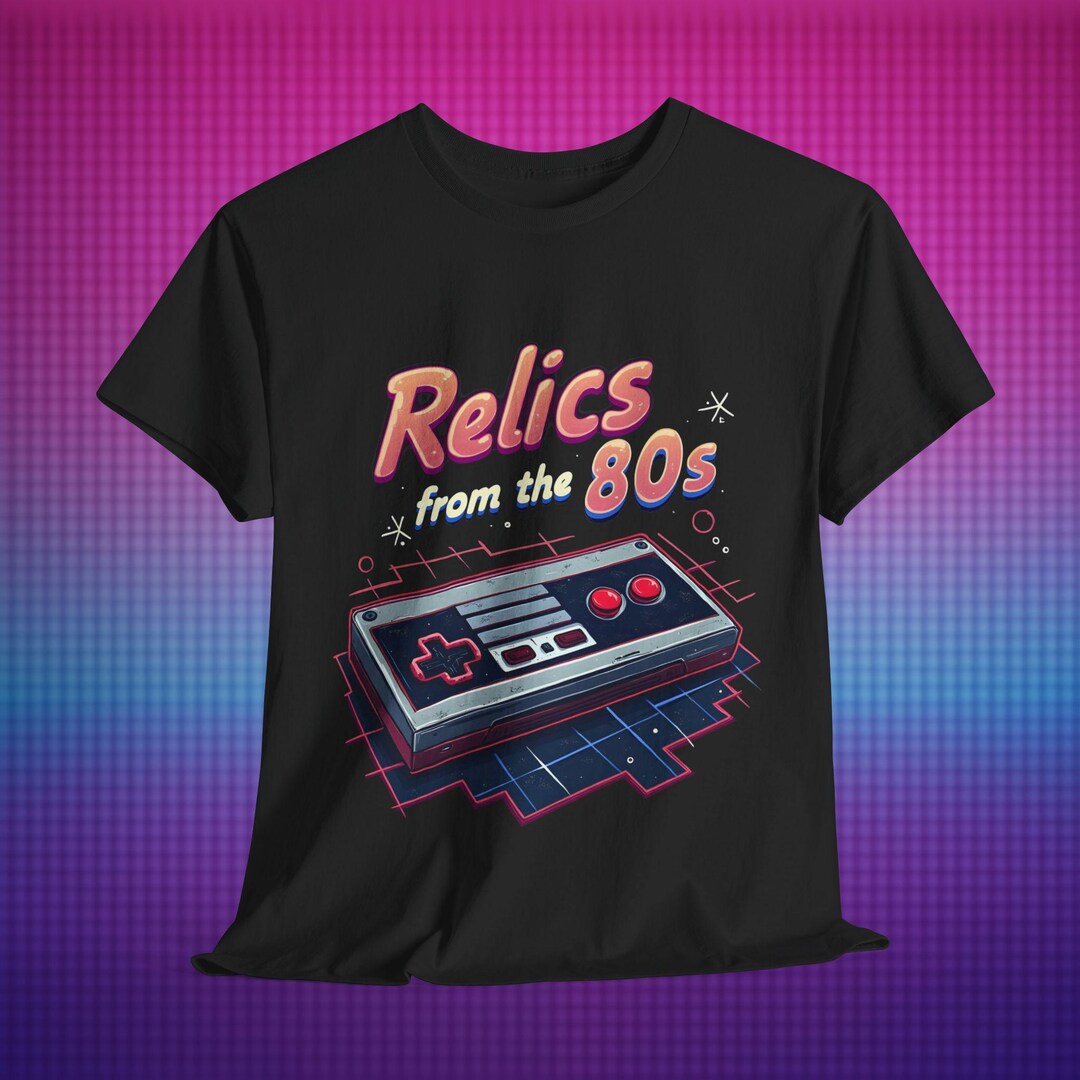 Relics From the 80s T-shirt - Retro Gaming Tee | Vintage Gamer Gift ...