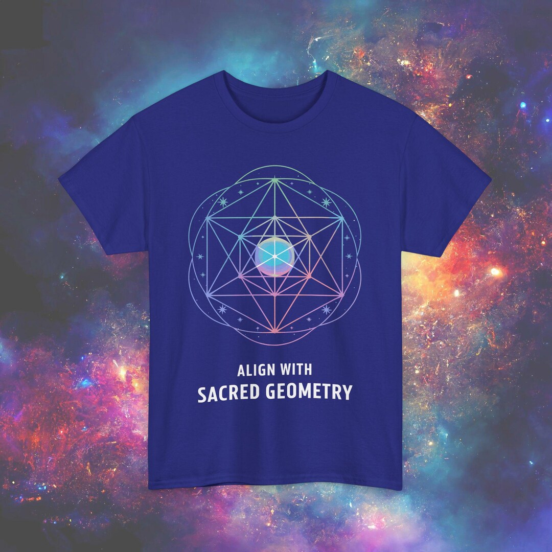 Align With Sacred Geometry T-shirt Metaphysical Geometry Tee Spiritual ...