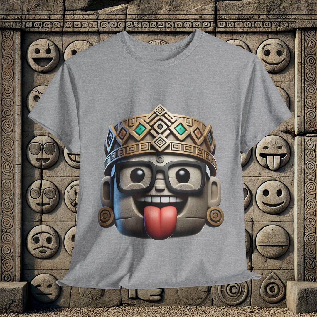 Inka Tinka Nerd God Tee Geeky Incan God Shirt Fun Inca Design for ...