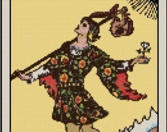 The Fool Cross Stitch - Etsy