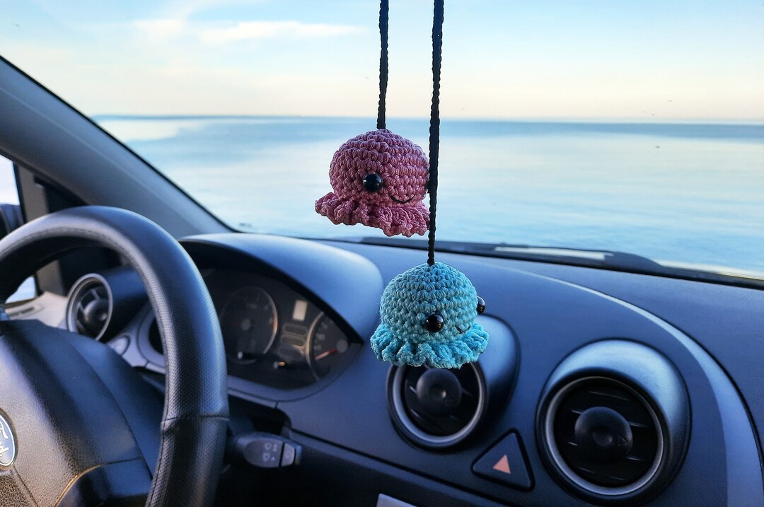 Crochet Octopus, Car Accesories for All, Car Hanging Accessories, Rear ...