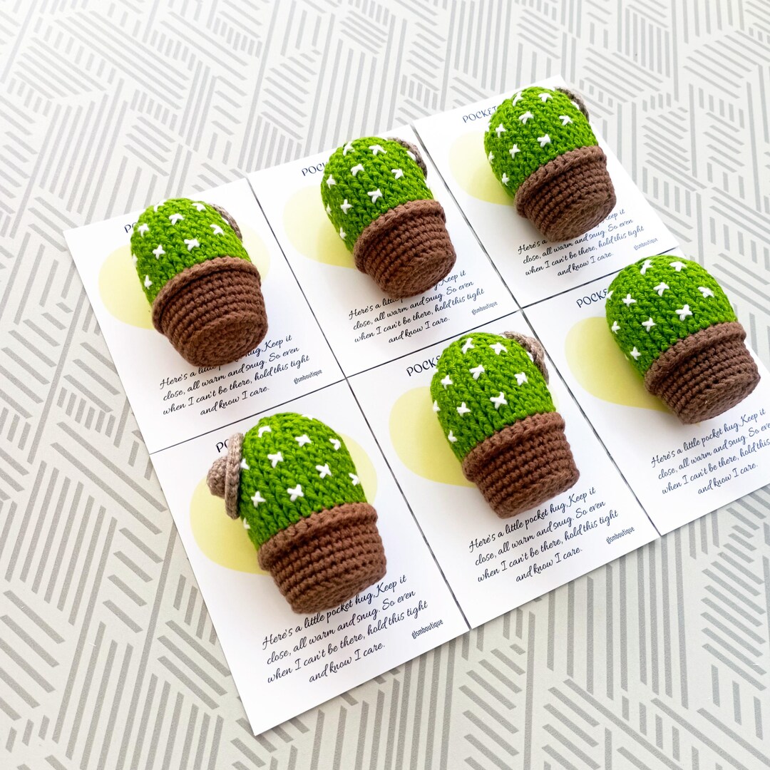 Pocket Squeeze Hug, Pocket Hug Cactus, Back to School Gift, Bridesmaid ...