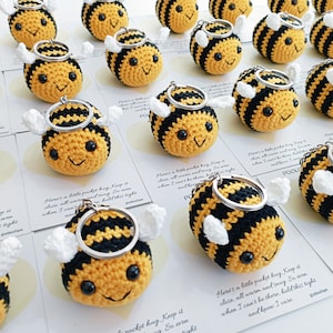 Crochet Bee, Pocket Hug Bee, Handmade Crochet Hug Gift, Miss You Gift ...