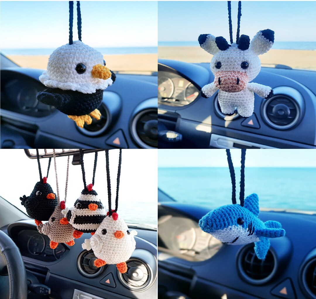 Cute Car Hanging Accessories, Rear View Mirror Charm, Gift for New Car ...