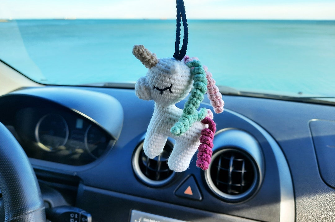 Unicorn Handmade, Car Accessories for Women, Car Decor, Rear View ...