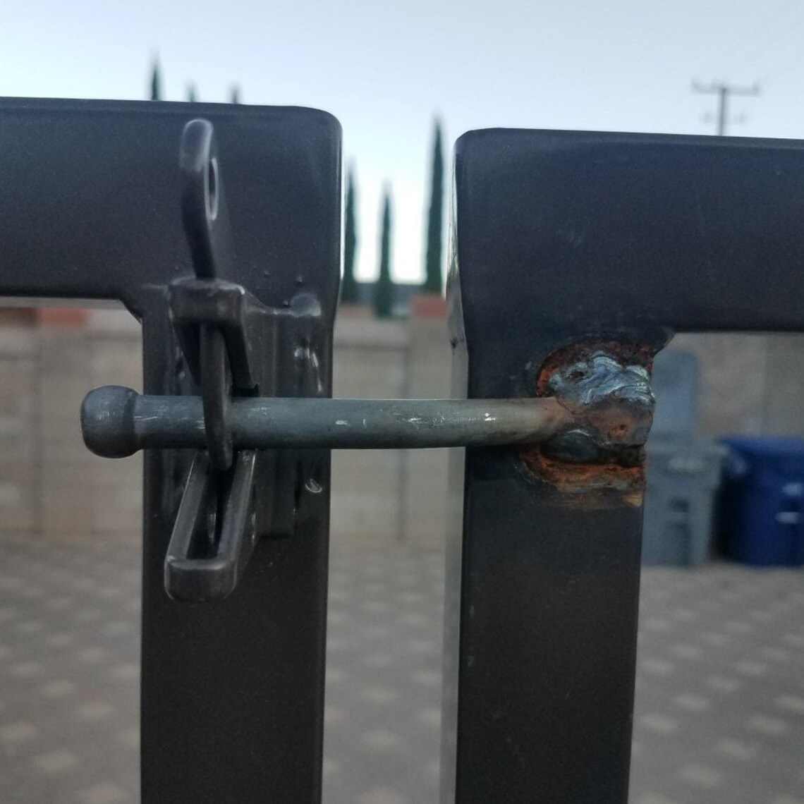 Gate Latch Weldable Steel Gate Latch Ornamental Iron Lockable - Etsy