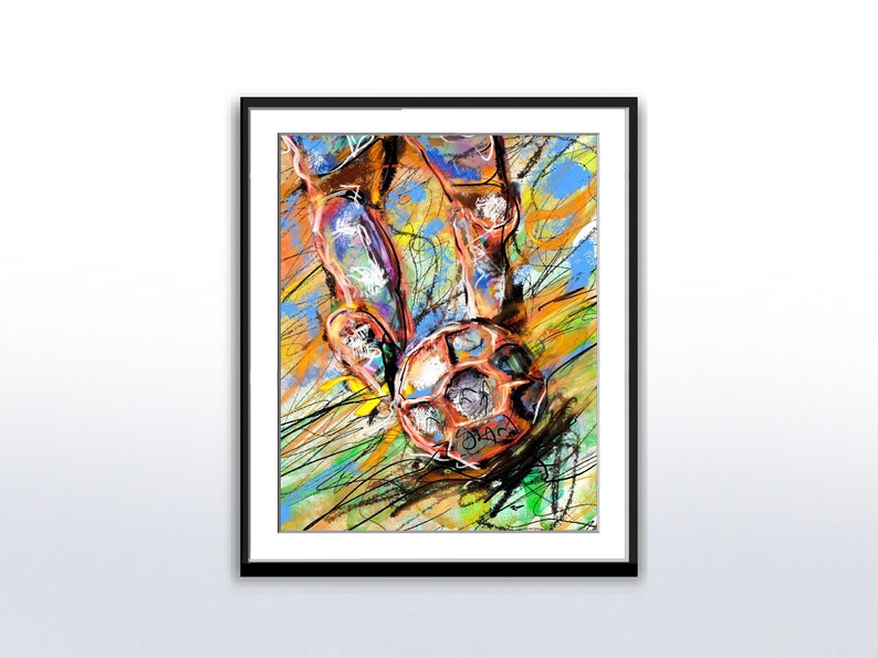 Printable Abstract Futbol Art | Abstract Sport Art | Abstract Soccer ...