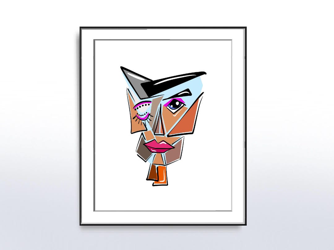 Cubio | Cubism Portrait | Cubism | Abstract Portrait | Cubism Wall Art ...