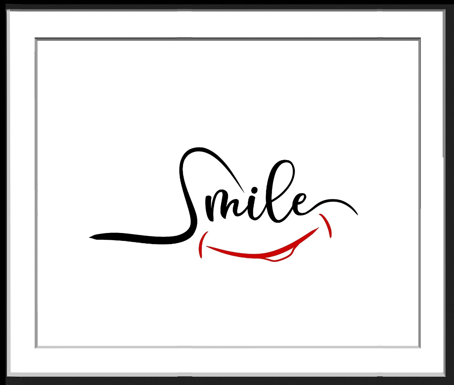 Printable Inspirational Smile Text Print | Wall Art | Smiles | Happy ...
