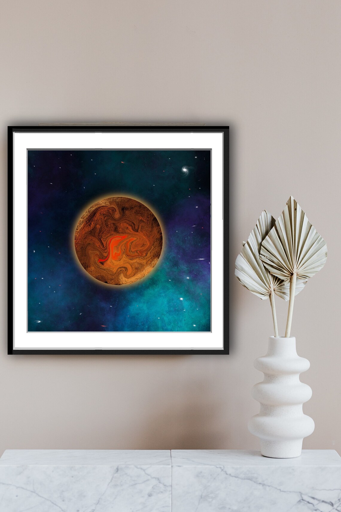Printable Digital Painting of a Gas Giant Planet, Wall Art, Science ...