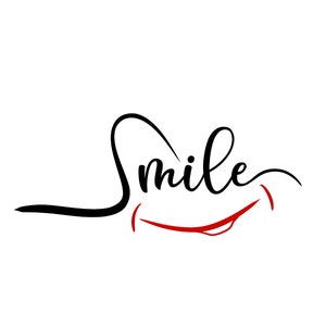 Printable Inspirational Smile Text Print | Wall Art | Smiles | Happy ...