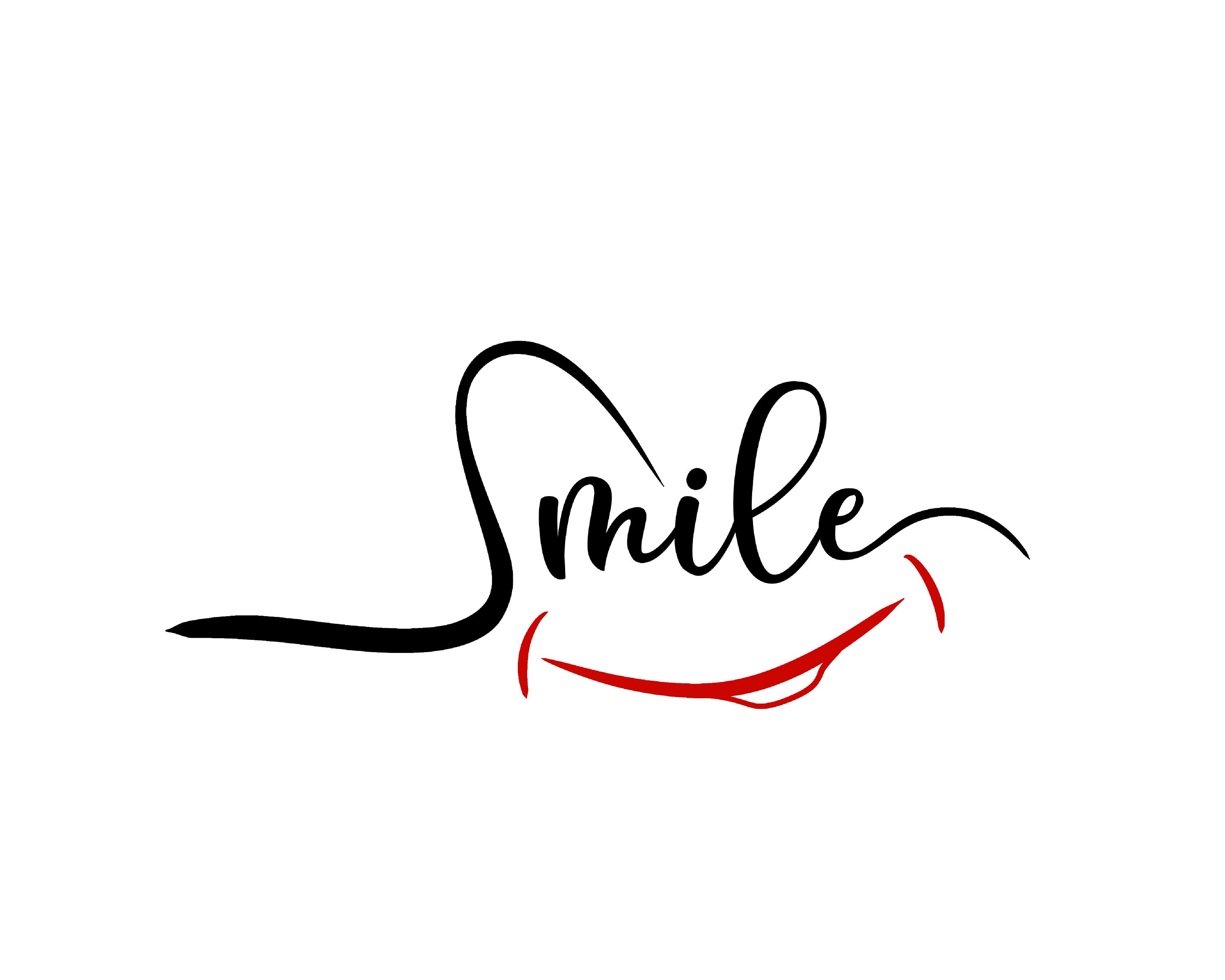 Printable Inspirational Smile Text Print | Wall Art | Smiles | Happy ...
