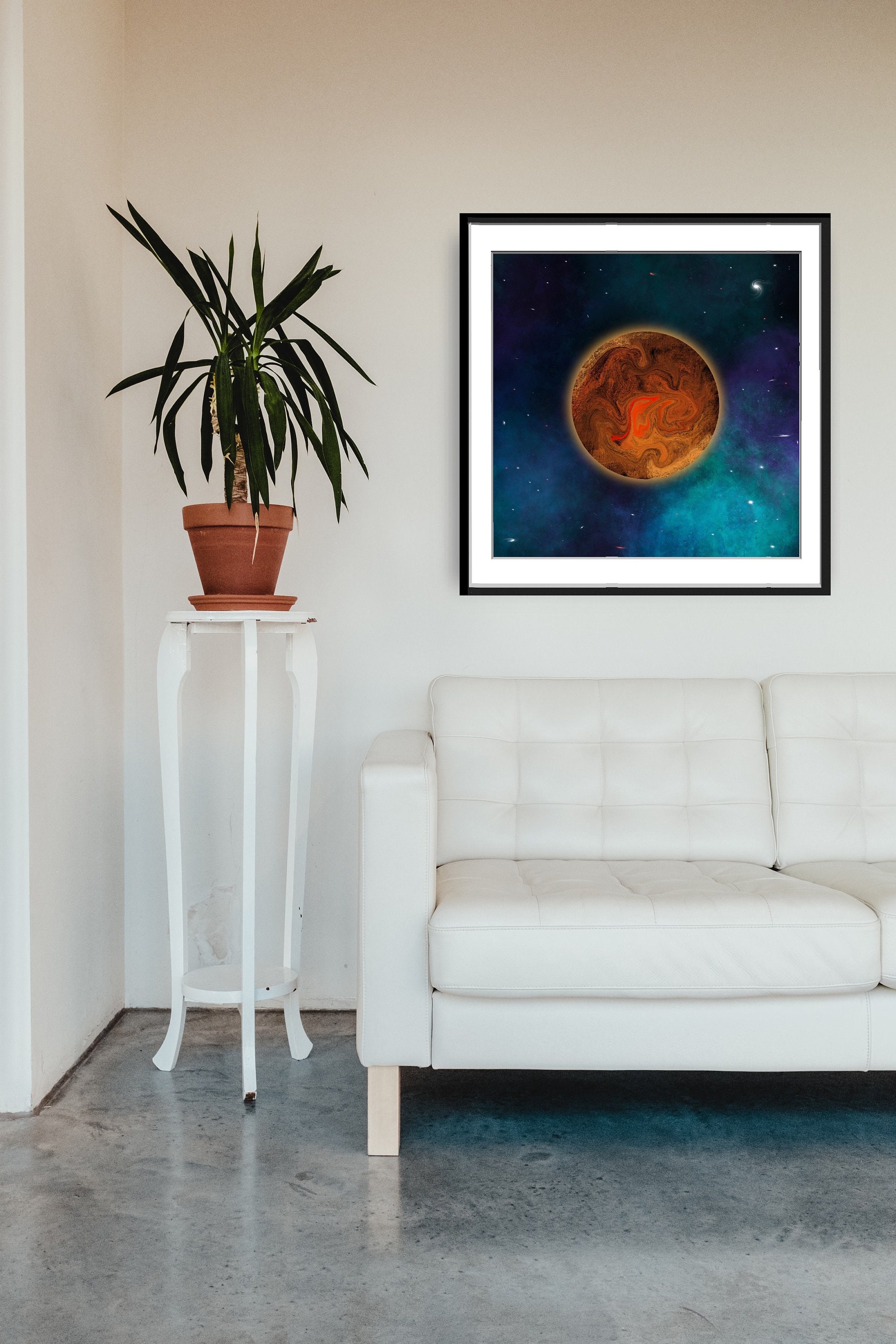 Printable Digital Painting of a Gas Giant Planet, Wall Art, Science ...