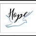 Printable Inspirational Hope Text Riding on Dove Print | Wall Art ...