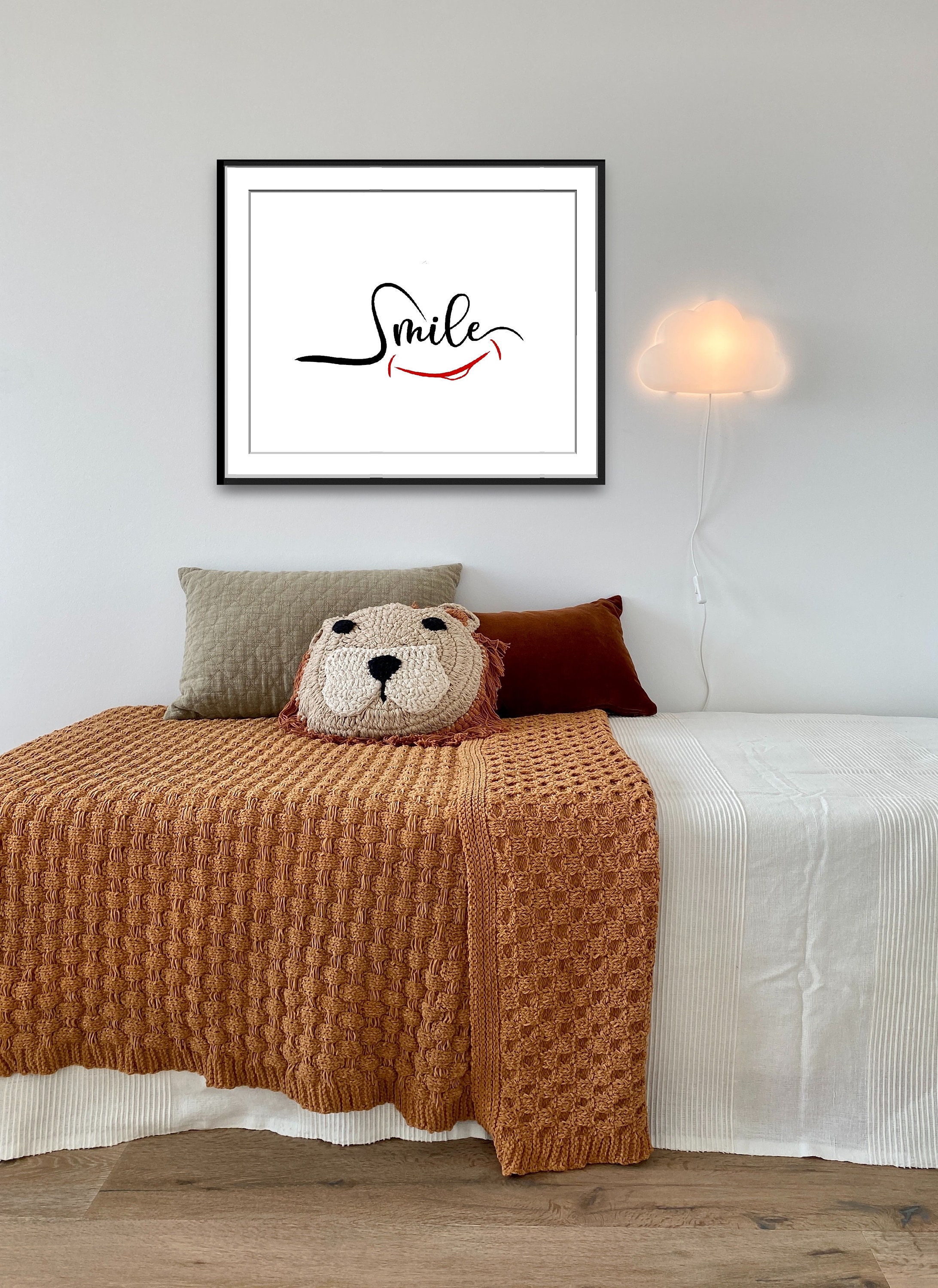 Printable Inspirational Smile Text Print | Wall Art | Smiles | Happy ...