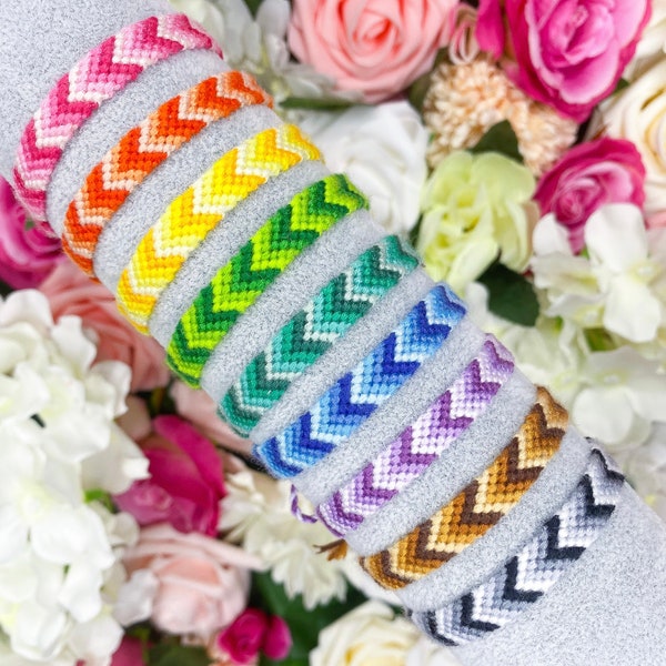 Chevron Beaded Bracelet - Etsy