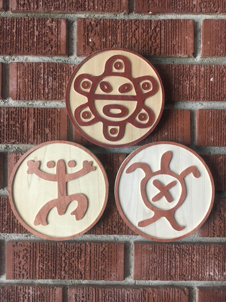 Taino Wooden Plaque Set - Etsy