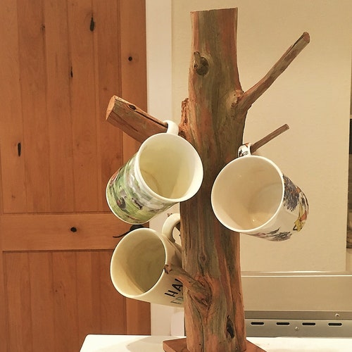 Rustic Mug Stand Coffee Mug Tree - Etsy