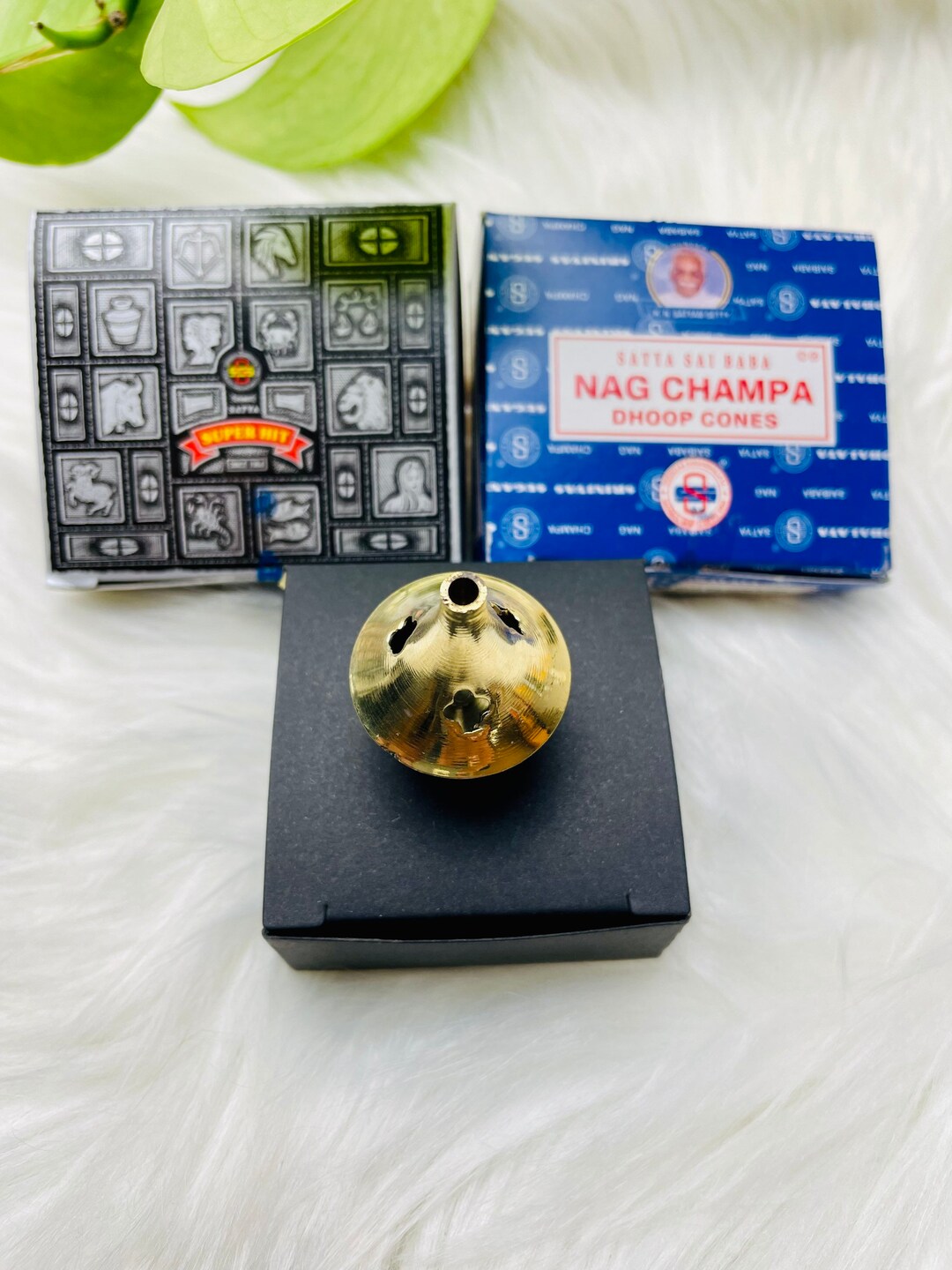 Incense Brass Temple Stand Gift Set Mini Incense Holder in - Etsy