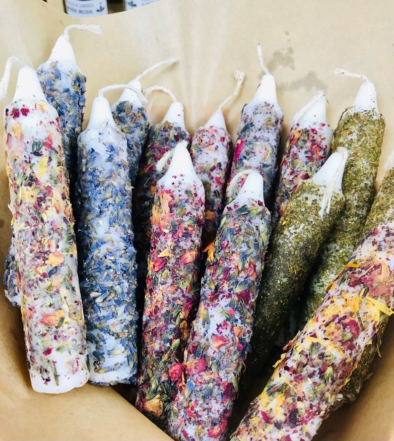 Handmade Herbal Soy Chime Candles Jumbo 4 Inch Spell - Etsy