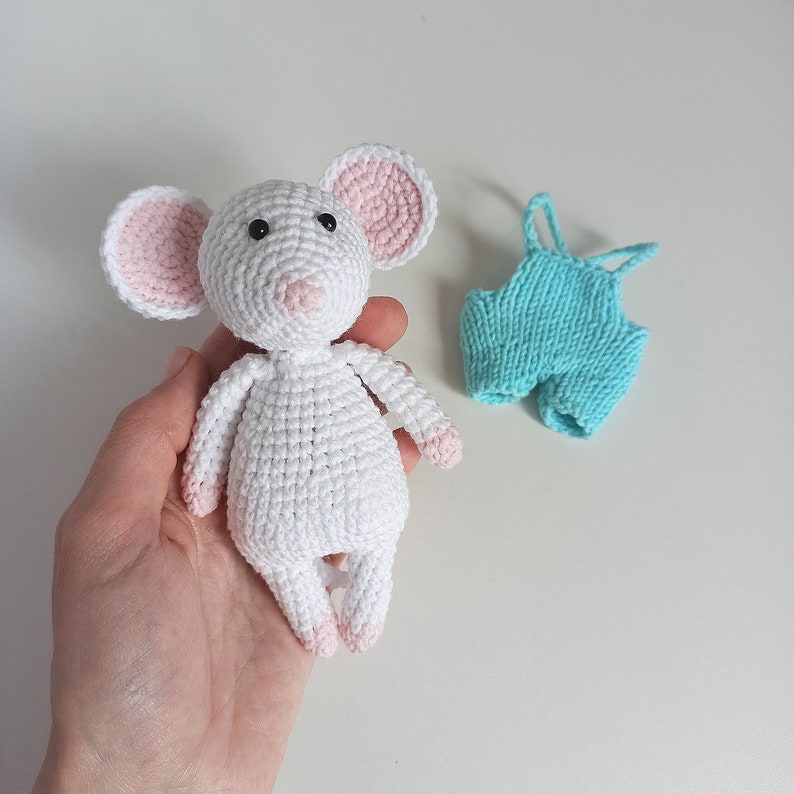 Cute mice toys in clothes Mouse boy in overalls Stuffed | Etsy