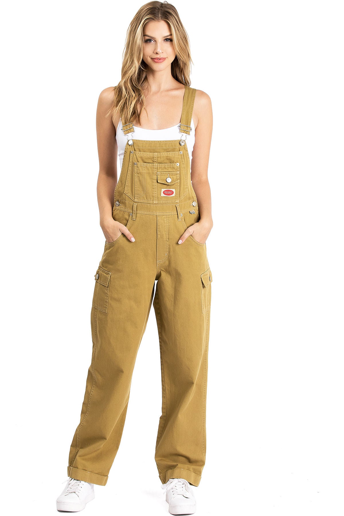 Revolt 1990s Garment Dyed Vintage Overalls With Cargo Style - Etsy