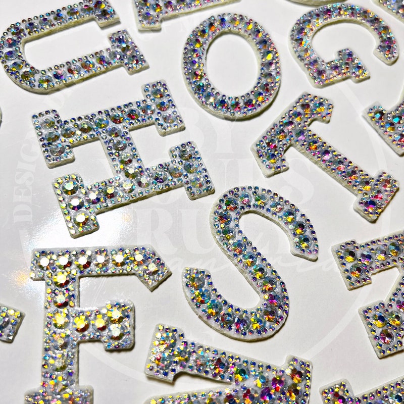Crystal Letters Patch - Etsy