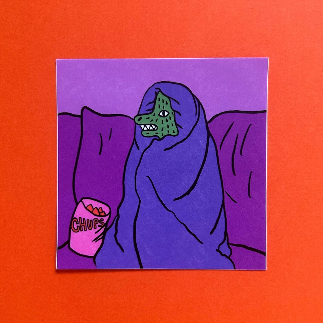 Chups // Crocman // 3" X 3" Vinyl Sticker - Etsy