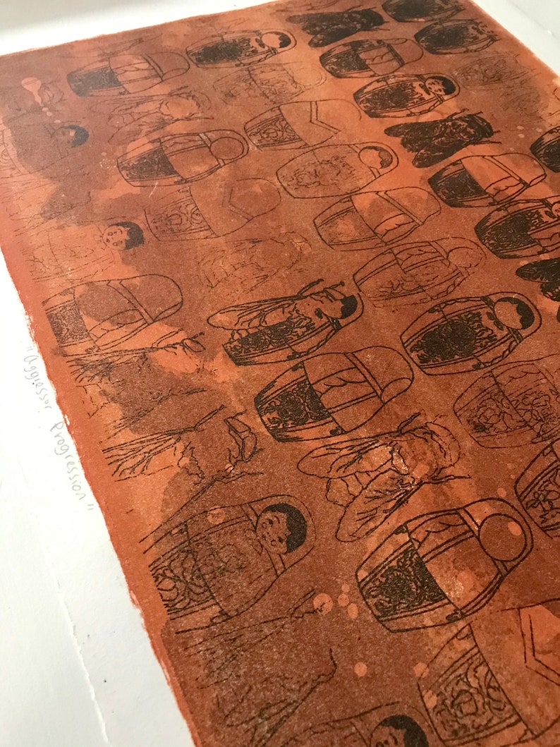 Aggressor Progression // Lithograph Print - Etsy