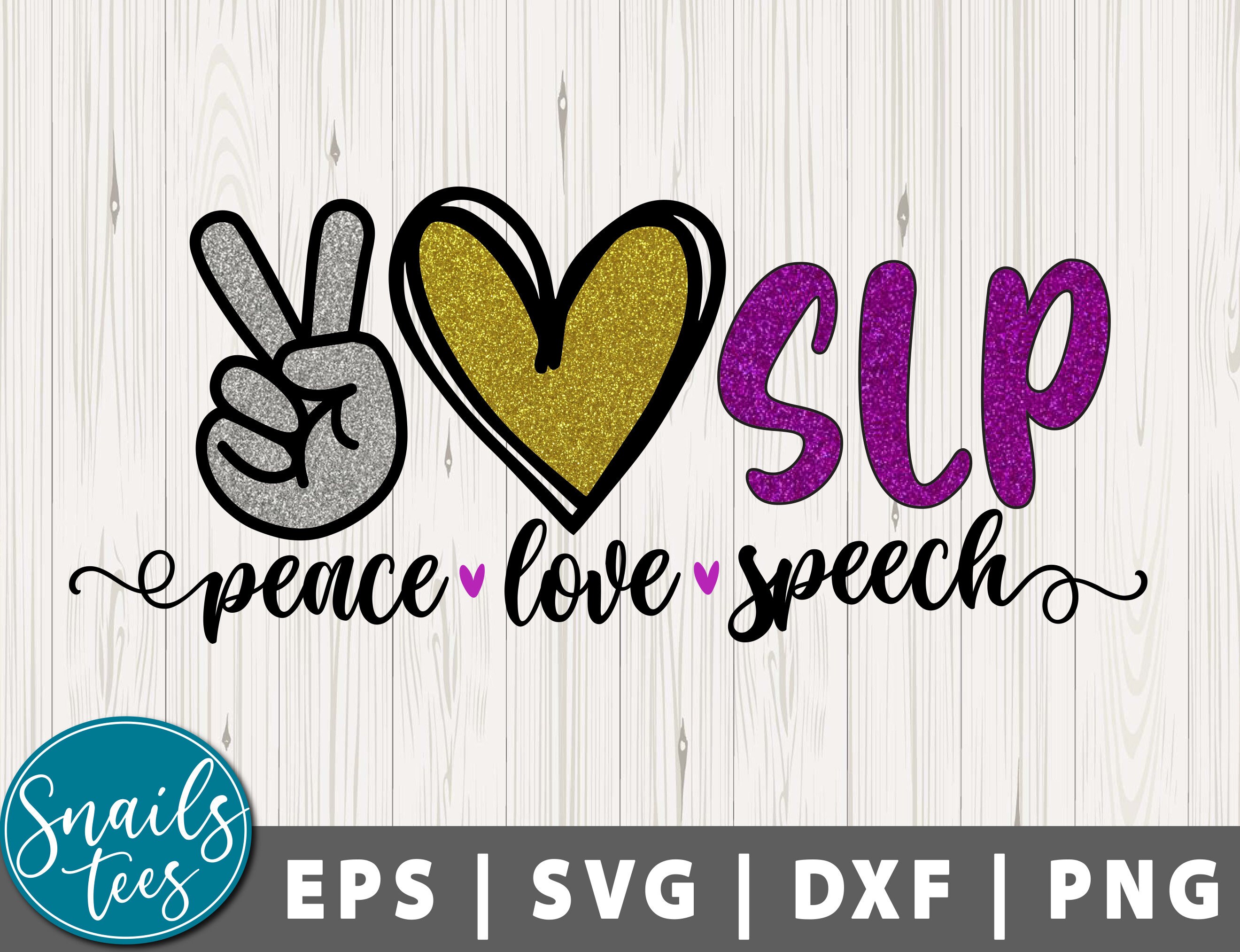 Peace Love Speech Svg Png for Sublimation Digital Download - Etsy UK