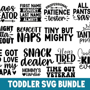 Kids Toddler SVG Bundle, Toddler Svg, Cool Kids Svg, Funny Kids SVG ...