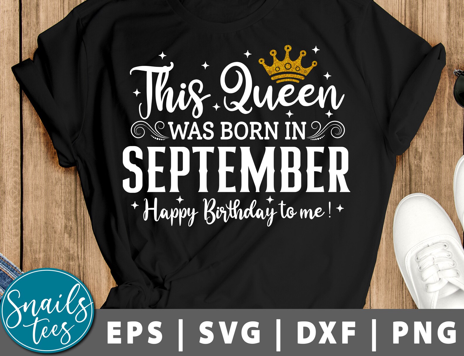 This Queen Was Born, Women Born in September Svg Png Eps Dxf ...