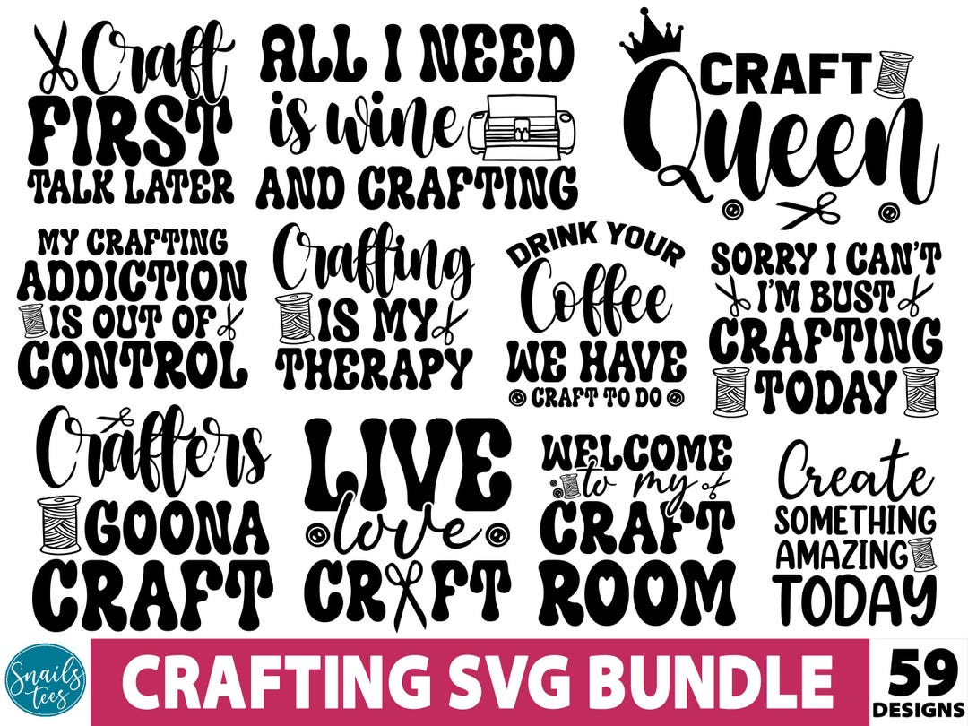 Crafting SVG Bundle, Crafters Svg, Craft SVG, Crafting Shirt Svg ...