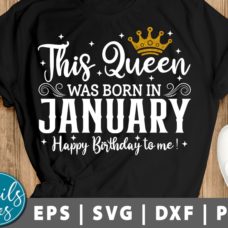 January Girl Svg - Etsy