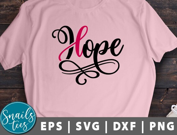 Hope Ribbon Svg Png Dxf Breast Cancer Awareness Svg Cancer | Etsy
