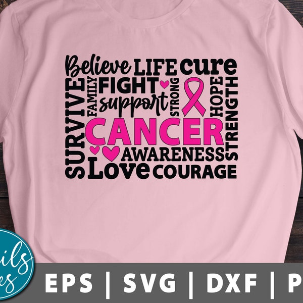 Cancer Word Art - Etsy