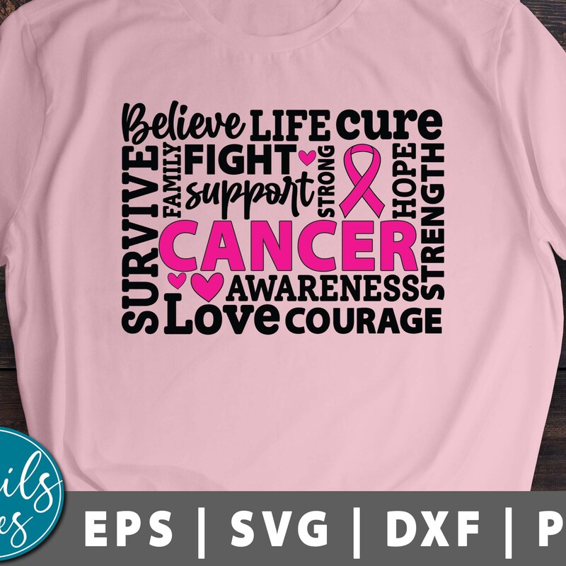 Cancer Awareness Svg - Etsy
