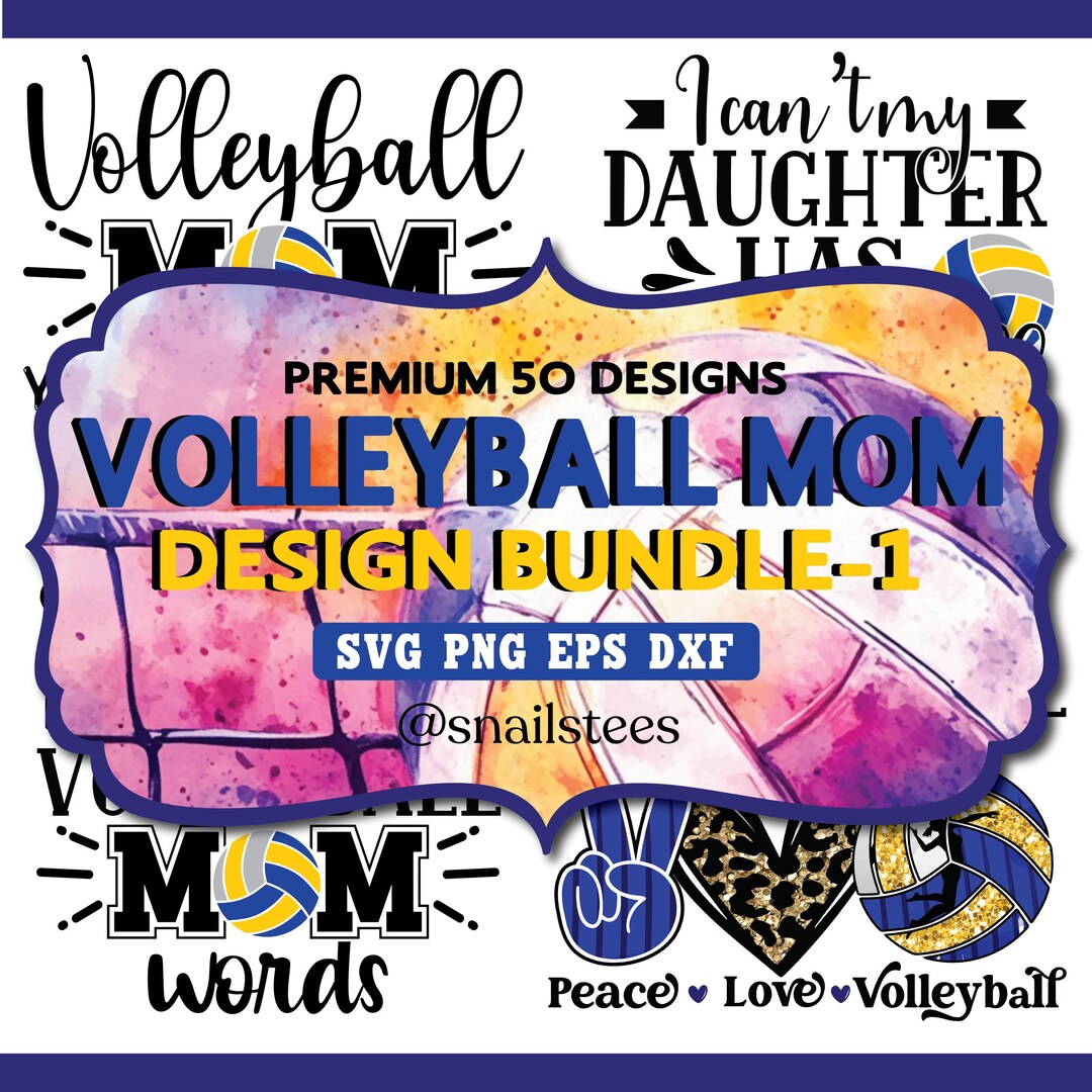 Volleyball PNG Bundle,svg,game Day, Mom Designs (digital Download ...
