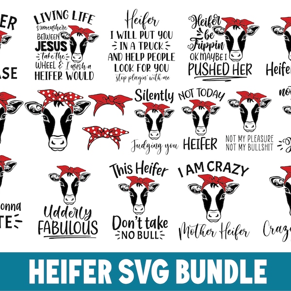 Heifer Svg - Etsy