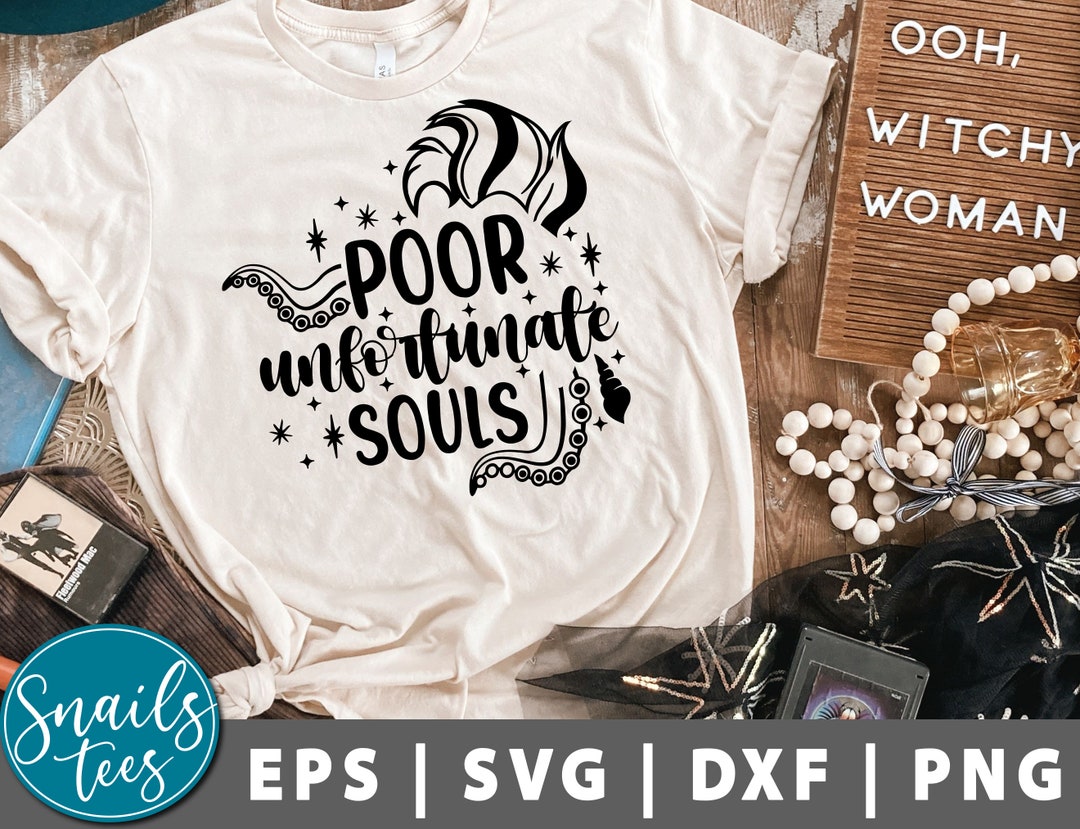 Poor Unfortunate Soul Svg Png Halloween Svg Ursula Svg, Octopus Svg ...