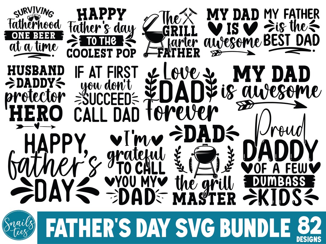 Fathers Day SVG Bundle, Dad SVG, Best Dad Ever Svg, Fathers Day Gift ...