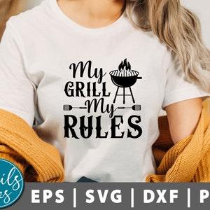 My Grill My Rules Svg, Png, Father's Day, Grill Dad Svg, Barbecue Grill ...