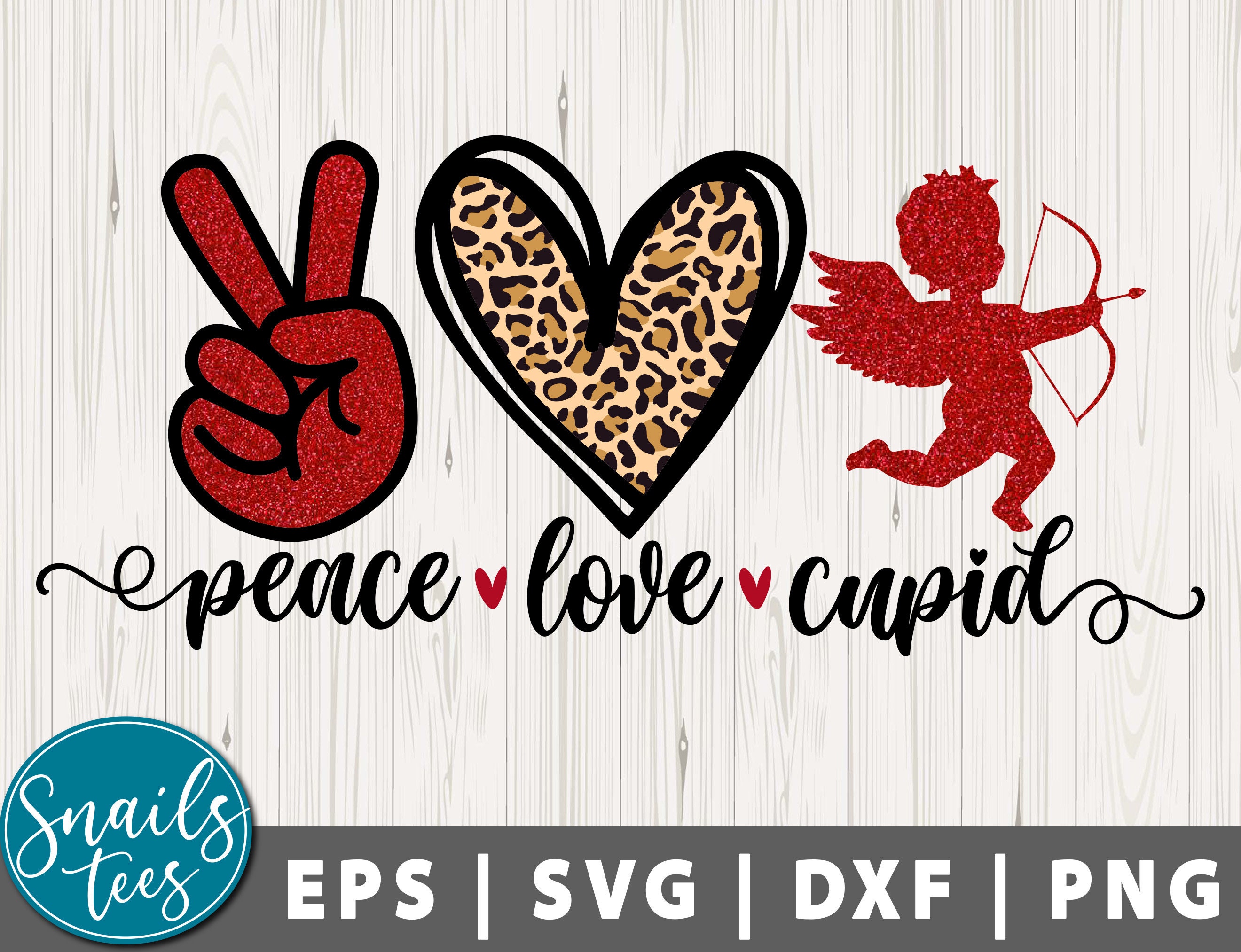 Peace Love Cupid Svg Png Eps Dxf Sublimation Png Valentines Etsy