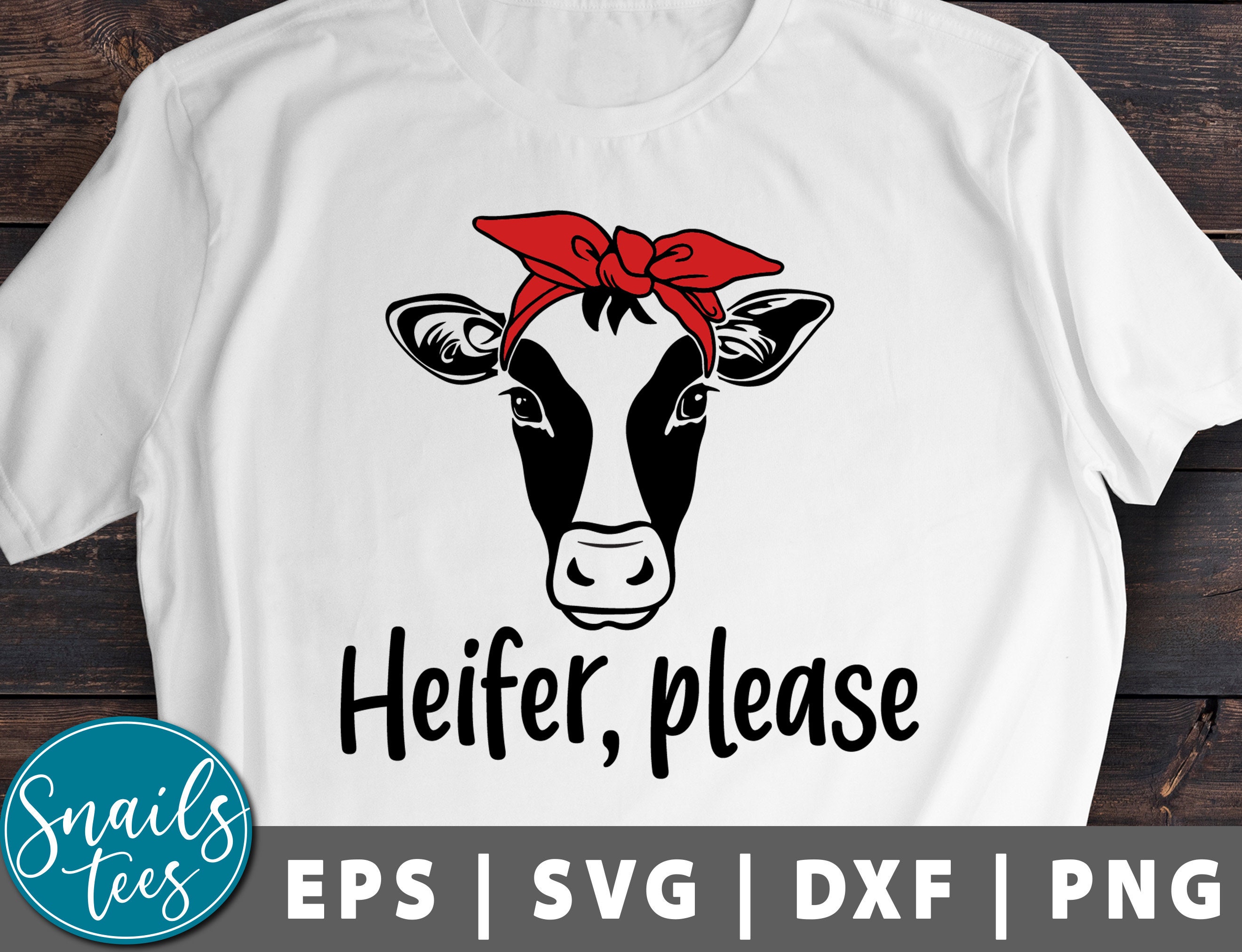 Heifer Please Svg Png Eps Dxf Heifer Svg Cow Bandana Farmlife - Etsy