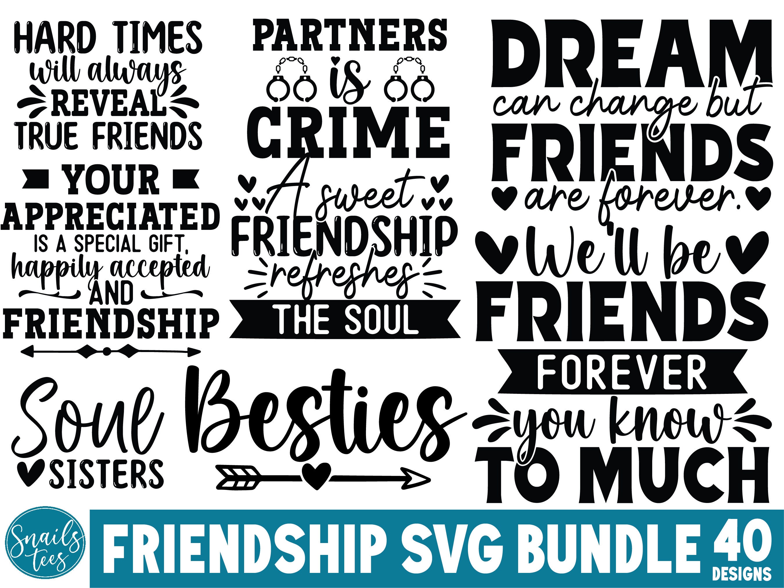 Friendship Svg Bundle, Friendship Svg, Best Friends Svg, Friends Svg ...