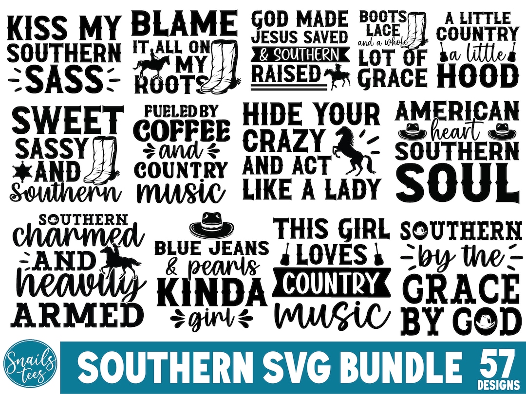 Southern/western SVG Bundle, Farm Life, Cowboy Svg, Cowgirl Svg ...