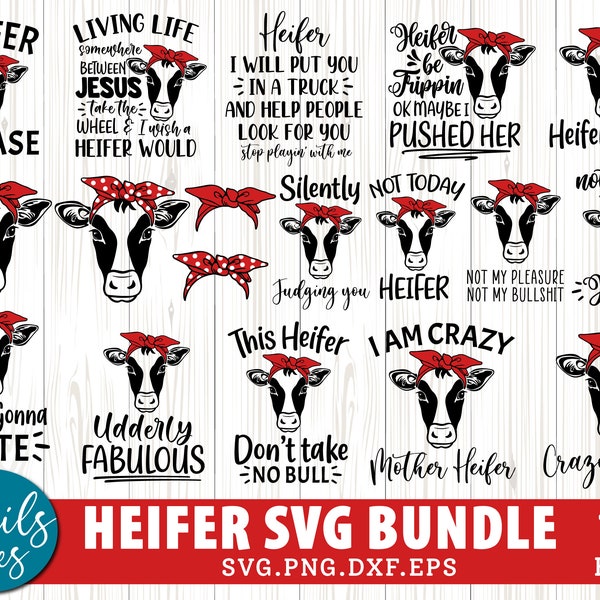 Heifer Svg - Etsy