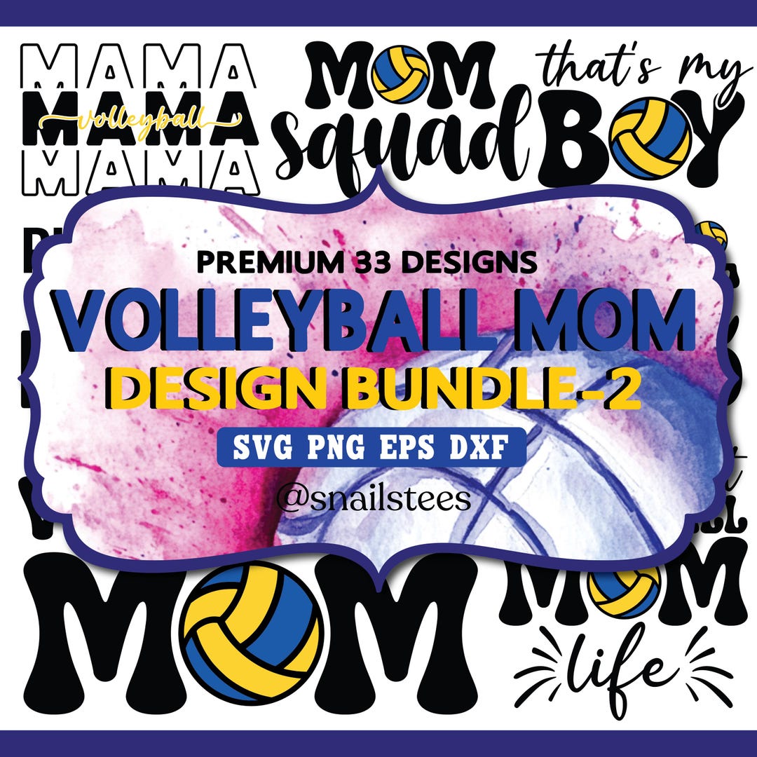 Volleyball PNG Bundle,svg,game Day, Mom Designs (digital Download ...